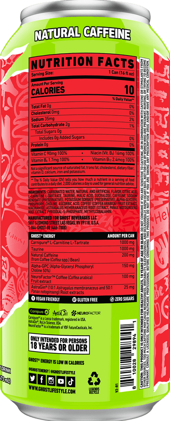 GHOST® ENERGY x WARHEADS® | WARHEADS® "SOUR BLACK CHERRY" – DRINKGHOST