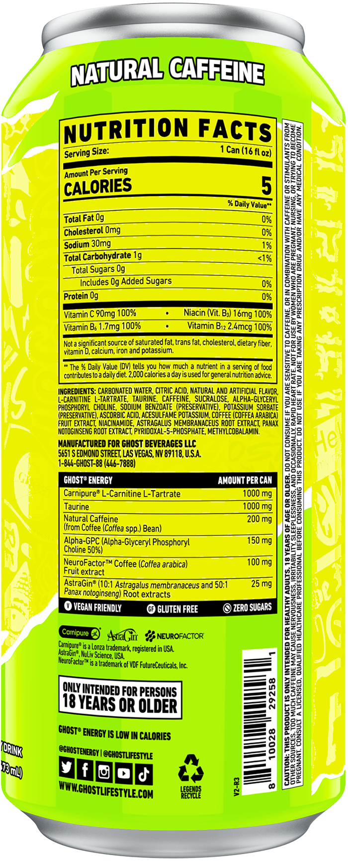 GHOST® ENERGY x WARHEADS® | WARHEADS® "SOUR BLACK CHERRY" – DRINKGHOST